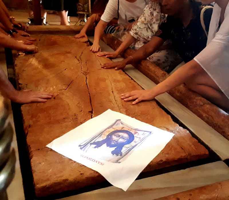 Blessed Cloth with Jesus icon – Jerusalem Spirit - Gift store